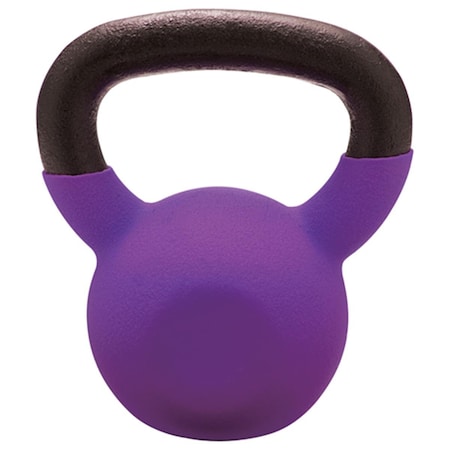 Fitnessfreak 40 lbs Vinyl Coated Kettlebell, Purple FI687288 | Zoro