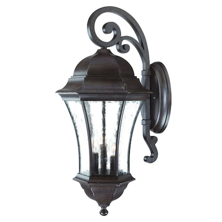 Homeroots Waverly 3-Light Black Coral Wall Light 398366 | Zoro