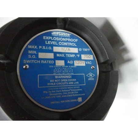 Jerguson Tri-Magnet Head 120V-Ac Displacement Level Switch JSCKITS7M7D8 ...