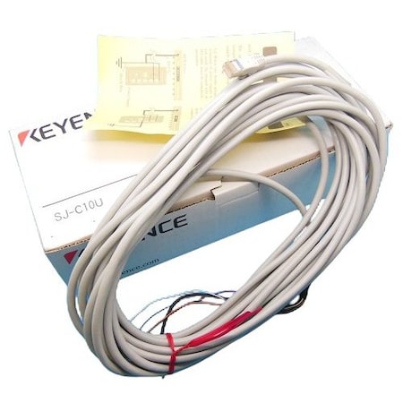 Keyence Sheath-Sensing Ionizer, 10-Pin I/O Power Cable 10 m SJ-C10U | Zoro