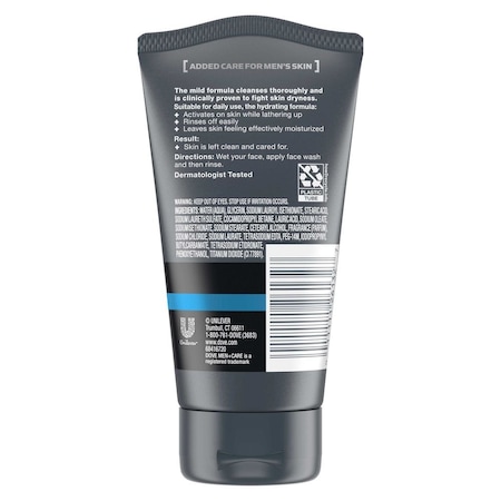 Dove Men+Care Hydrate Plus Face Wash, 5 Ounce, 12PK 68374648 | Zoro