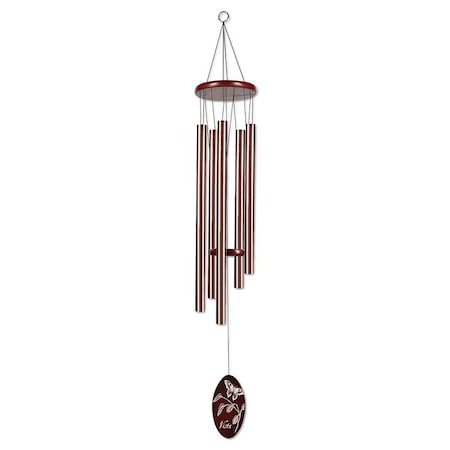 Sunset Vista Designs Wind Chime, Aluminum/Nylon/Wood, Bronze, Hanging ...