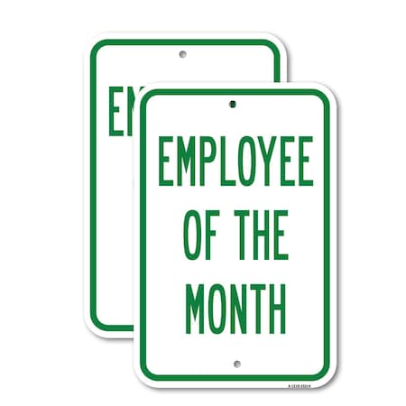Signmission Employee Of The Month 3, 12'' X 18'' 2 Signs, Heavy Gauge ...