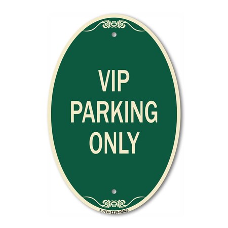 Signmission Reserved Parking Sign VIP Parking Only, 12 Inch X 18 Inch ...