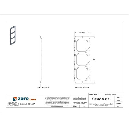Nvent Caddy Rigid Box Support, Steel, Single and Double Gang Box Type ...