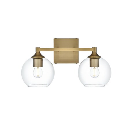 Living District Eero 16 Inch Wall Sconce In Satin Gold LD7308W16SG | Zoro