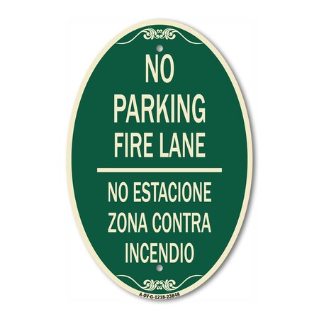 Signmission No Estacione Zona Contra Incendio, 12 Inch X 18 Inch ...