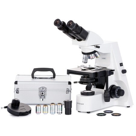 Amscope B690 Infinity-Corrected Phase-Contrast Kohler Binocular Compound Microscope 40X-1500X w ...