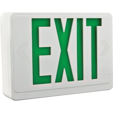 Lithonia Lighting Exit Sign with Emergency Lights, Black, 1 Face(s ...