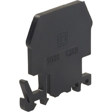 Square D Terminal block, Linergy, end barrier, black color, for 9080GM6 ...