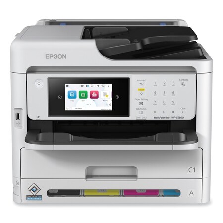 Epson WorkForce Pro WF-C5890 Multifunction Printer, Copy/Fax/Print/Scan ...