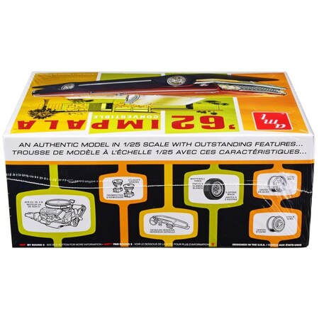 Amt 1355M Skill 2 1962 Chevrolet Impala Convertible 1 by 25 Scale Model ...