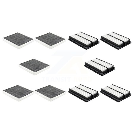 Pur 5x Air + 5x Cabin Filter 10 Total Kit For Hyundai Sonata Kia K5 ...