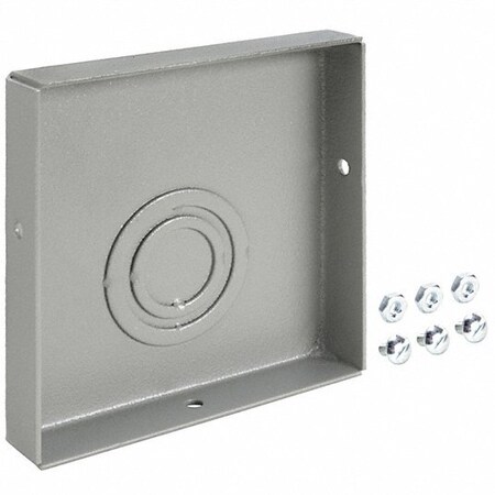 Wiegmann Wireway, End Cap, 4 in W, 4 in H, 1 in L, With Knockouts ...