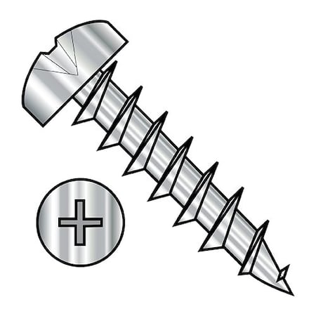 Zoro Select Phillips Pan Machine Screw, Plain 410 Stainless Steel, 5000 ...