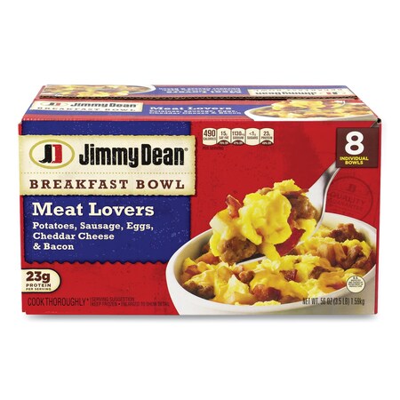 Tyson Foods Breakfast Bowl Meat Lovers, 7 oz, 8 PK 70616 | Zoro