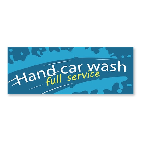 Signmission Hand Car Wash, 12 Inch, Decal D-12-30386 | Zoro