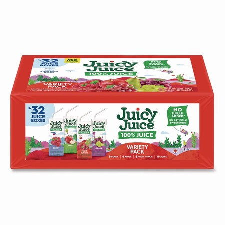Juicy Juice Juice Box Variety Pack, Assorted Flavors, 6.75 oz Box, 32PK ...