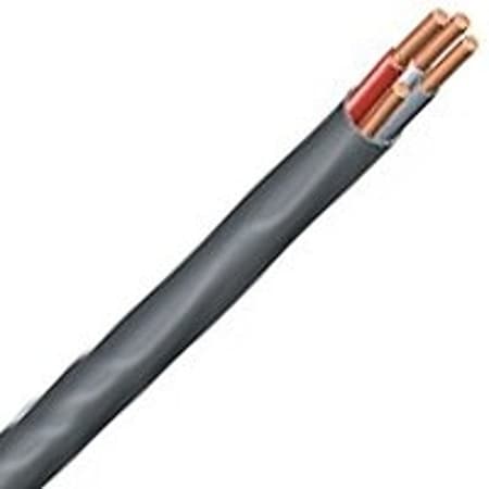 Southwire NM-B Non-Metallic Building Cable, 8 AWG, Black, Solid, 125 ft ...