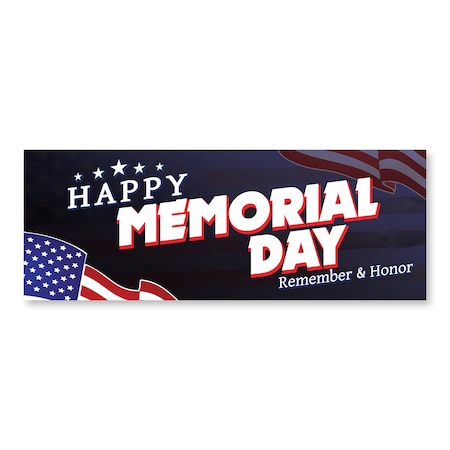 Signmission Happy Memorial Day, 24 Inch, Decal D-24-30391 | Zoro