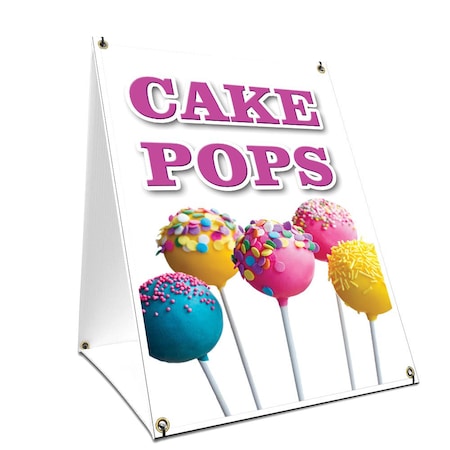 Signmission Cake Pops, 24 Inch x 18 Inch A-frame Yard Sign, Plastic ...