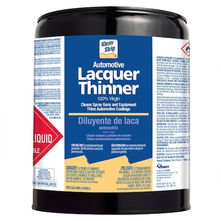Klean-Strip Automotive Automotive Low VOC Lacquer Thinner, 5 Gallon ...
