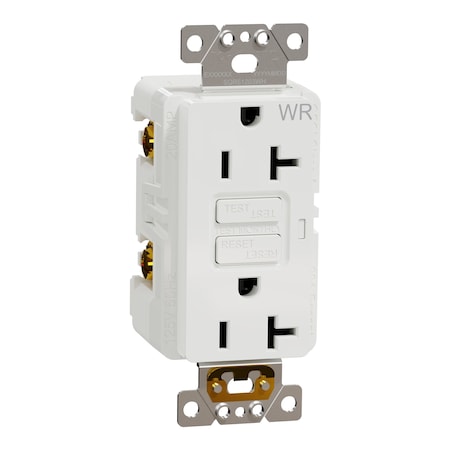 Square D Socket-Outlet, 20 A, Decorator, Gfci SQR51203WH | Zoro