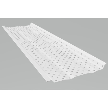 E-Z-Gutter Guard E-Z-Flow Perforated White Aluminum Gutter Guards for 5 ...