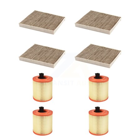 Pur 4x Air + 4x Cabin Filter 8 Total Kit For Chevrolet Cruze Cadillac ...