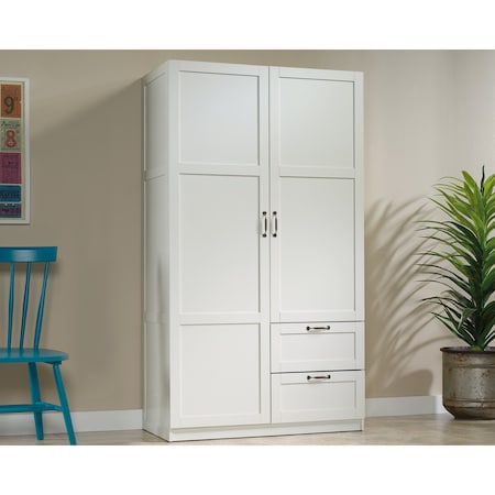 Sauder Storage Cabinet 40x19 Deep 3a Whitea2 420495 | Zoro