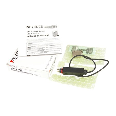 Keyence Standard Model, M8 Connector Type, 50mm Range LR-X50C | Zoro