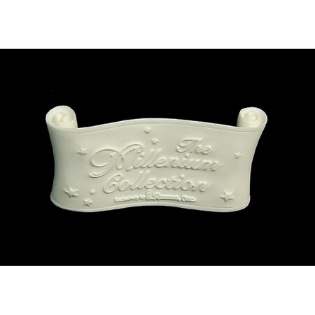 Roman 4 in. Ivory the Millennium Collection Scroll Banner Decoration ...