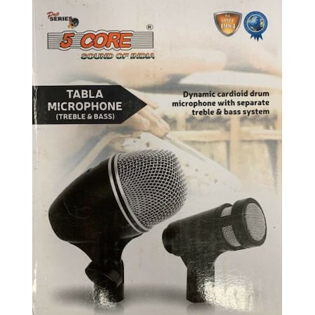5 Core Dual Instrumental Microphone Set For Bass Mic And Treble Mic ...