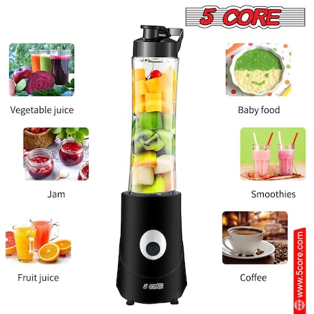 5 Core 5 Core Portable Blenders For Kitchen 20 Oz Capacity 160W ...