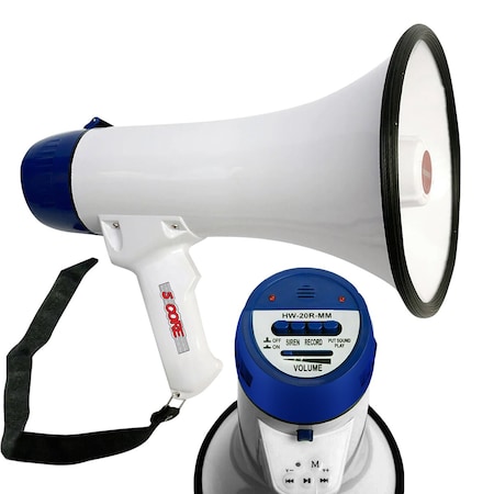5 Core 5 Core Portable Megaphone Speaker - 20W Bullhorn w Siren ...