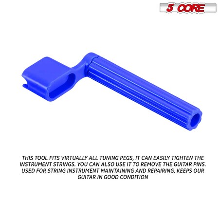 5 Core 5 Core Guitar String Winder 6Pack Peg Winder Bridge Pin Tools ...