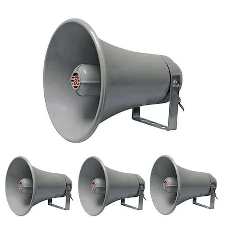 5 Core Indoor Outdoor PA Horn Speaker 4 Piece/ 9 20W Driver Horns, 4PK ...