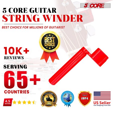 5 Core 5 Core Guitar String Winder 6Pack Peg Winder Bridge Pin Tools ...