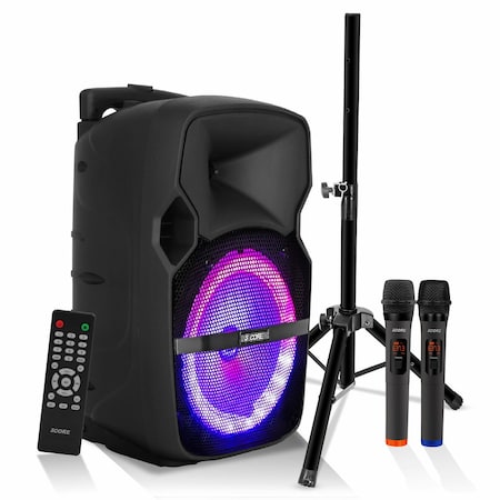 5 Core 5 Core DJ speakers 10" Rechargeable Powered PA system 250W Loud ...