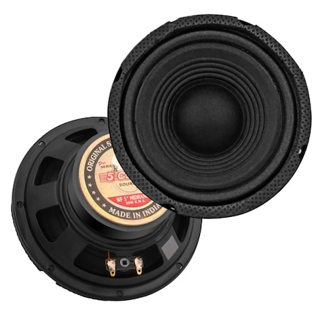 5 Core 5 Core 5 Inch Mid Range Car Speaker 2 Pack 200W Peak Power ...