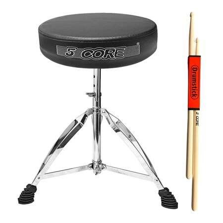 5 Core 5 Core Drum Throne - Height Adjustable Guitar Stool - Thick ...