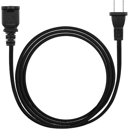 5 Core 2-Prong Male-Female Extension Power Cord Cable, Outlet Extension ...