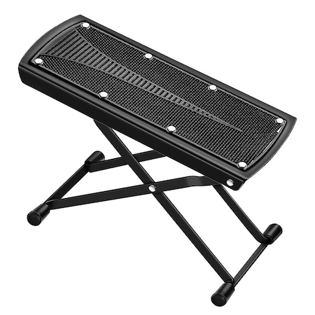 5 Core 5 Core Guitar Foot Stool Stand - 6 Level Height Adjustable Leg ...