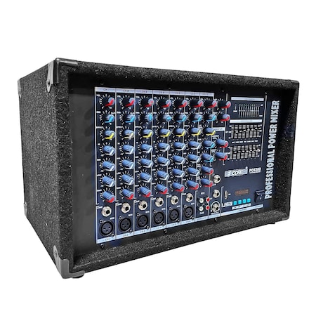 5 Core 6 Channel Powered DJ Mixer 250 X2 Watts With Travel Case ...