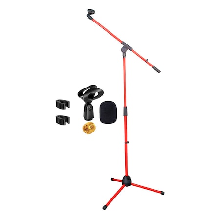 5 Core Mic Stand Collapsible Height Adjustable Up to 6ft Metal ...
