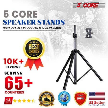 5 Core 5 Core Speaker Stands Tripod Tall DJ Studio Monitor stands 72 ...