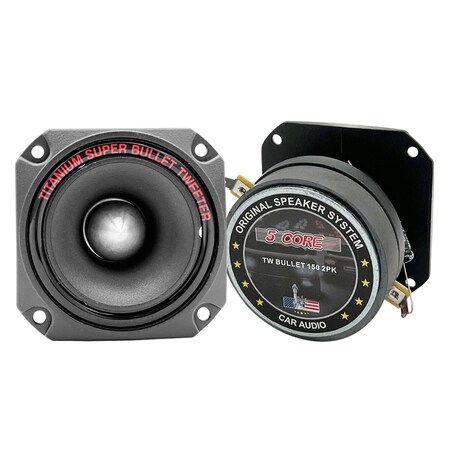 5 Core 3.5 inch 4 Ohm 300 Watt High Compression Titanium Bullet ...