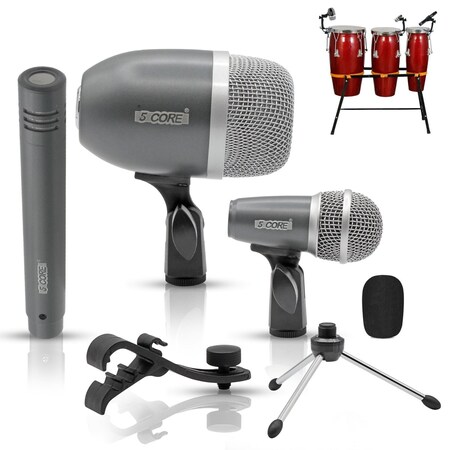 5 Core 5 Core Conga Microphone - Dynamic Cardioid Unidirectional Tom ...