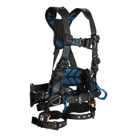 Falltech Tower Harness, 2XL, 425 lb, Quick-Connect Chest/ Tongue Leg ...