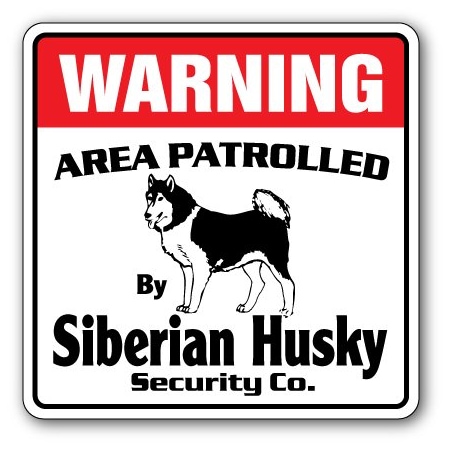 Signmission Siberian Husky, 10 Inch X 10 Inch, Decal D-10-WD-SIBERIAN ...